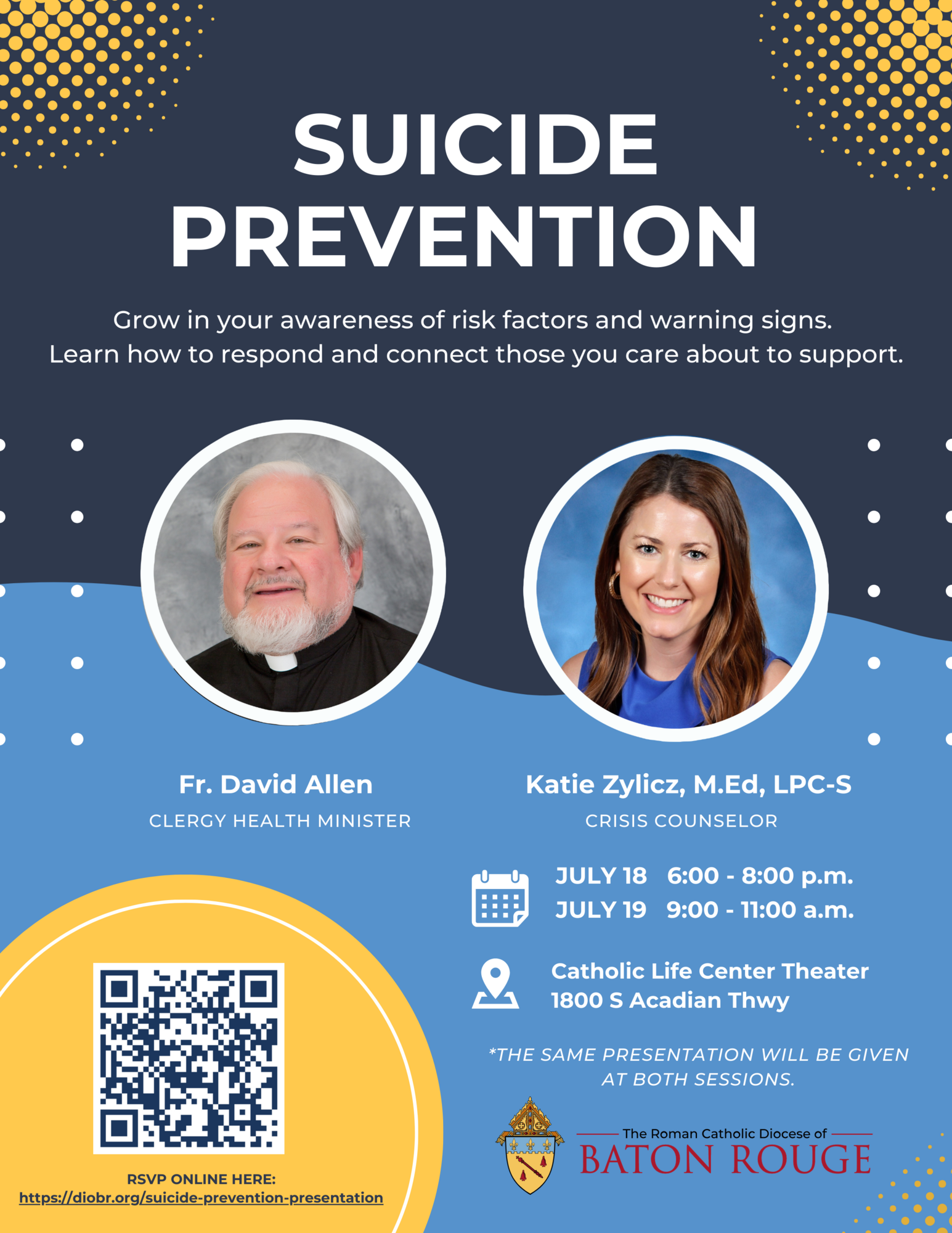 Suicide Prevention Presentation :: Roman Catholic Diocese of Baton Rouge :: Baton Rouge, LA